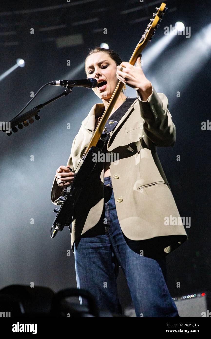 Milan Italy. 25 November 2022. The English rock band WOLF ALICE ...