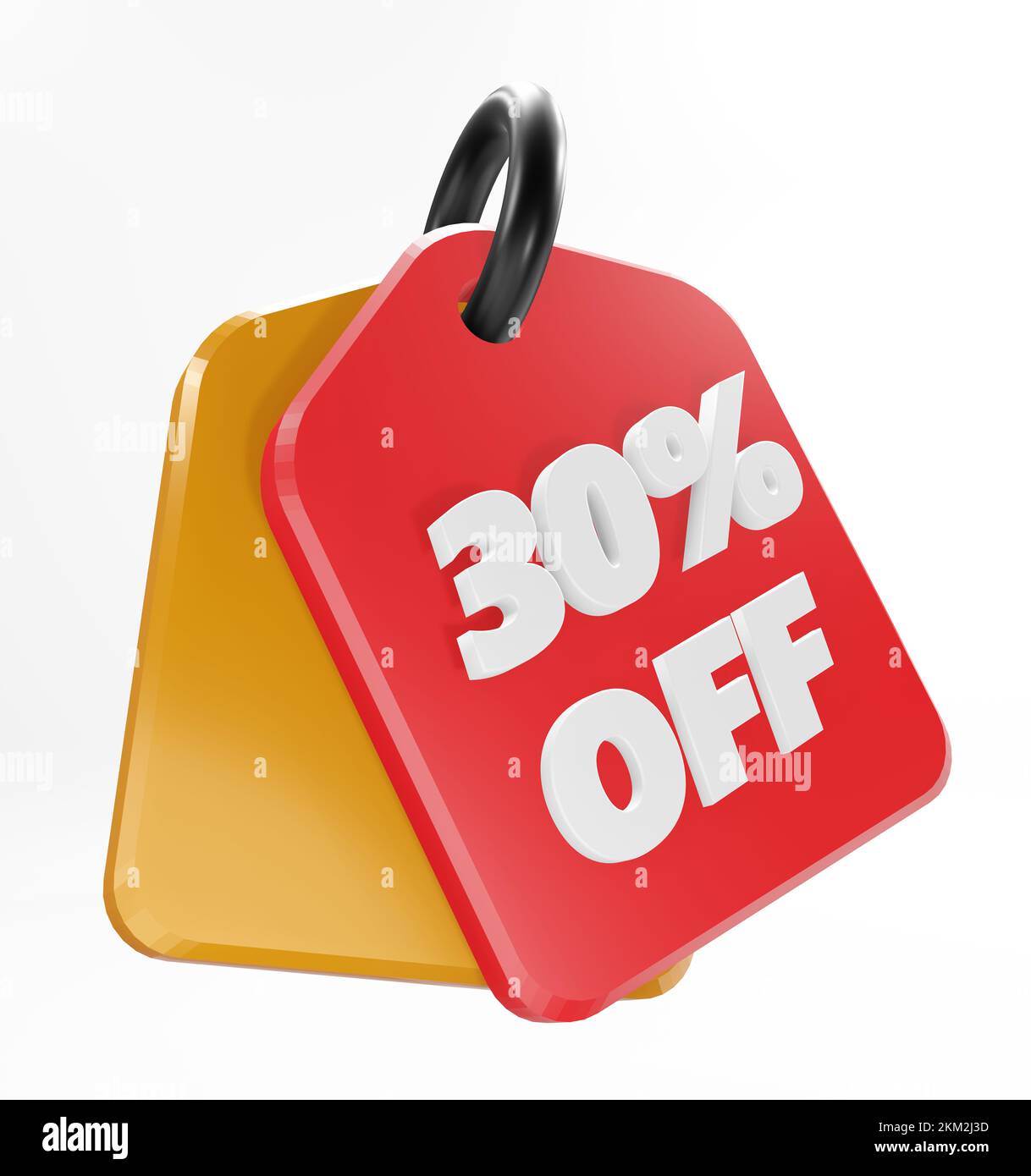 An illustration of a discount price tag 30 percent off Stock Photo - Alamy