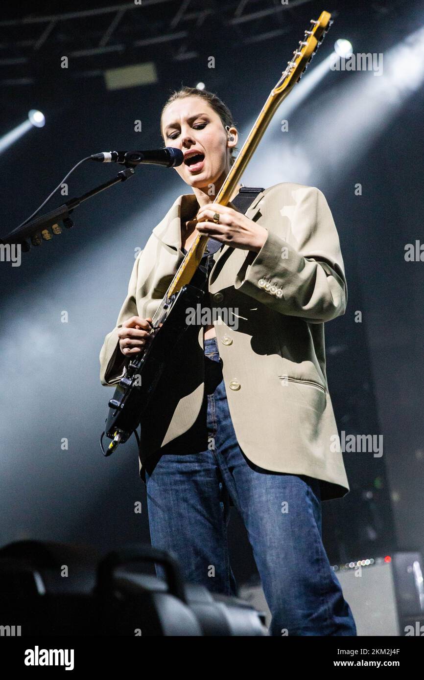 Milan Italy. 25 November 2022. The English rock band WOLF ALICE ...