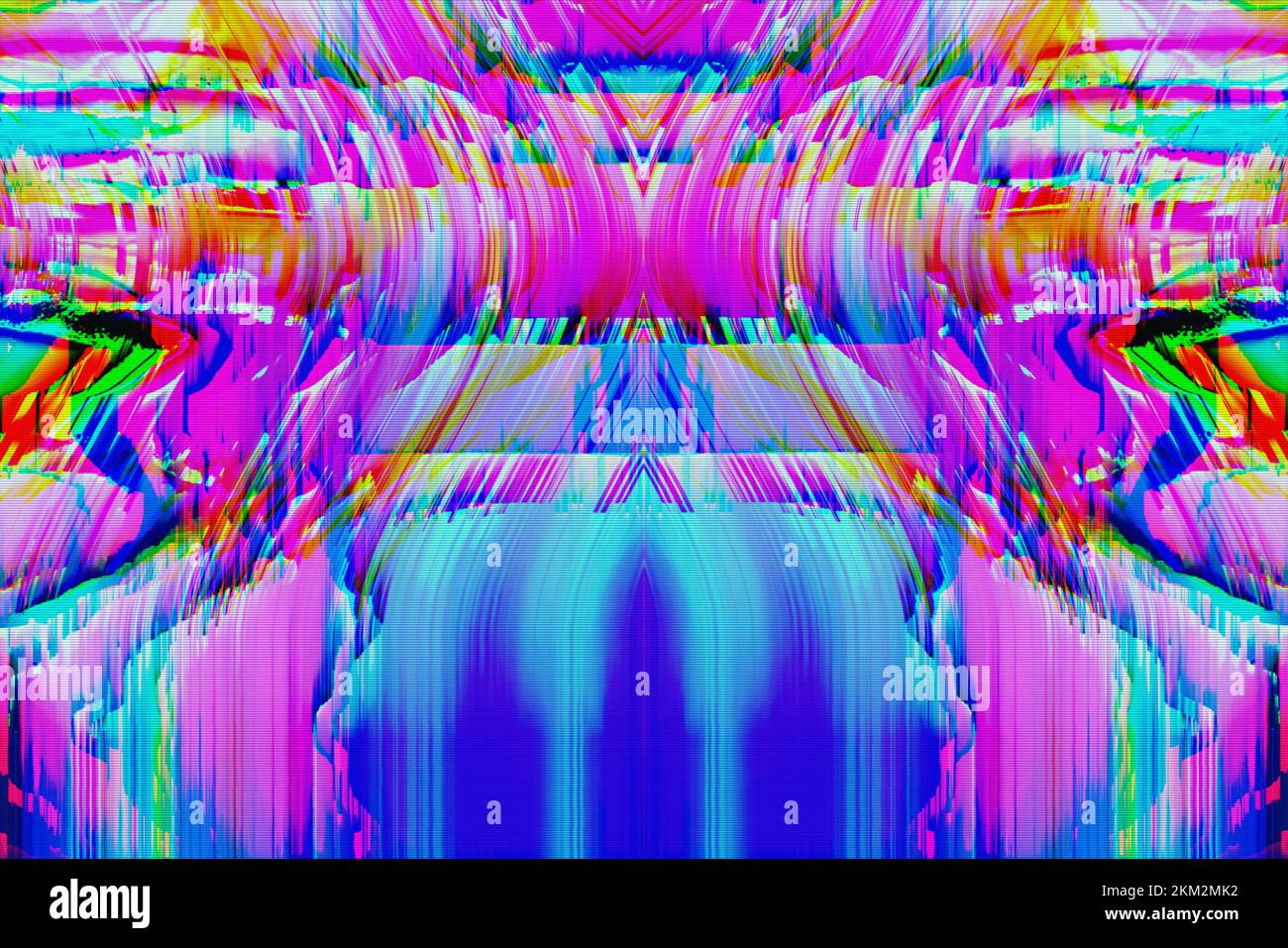 Motion Glitch Multicolored Distorted textured psychedelic zebra ...