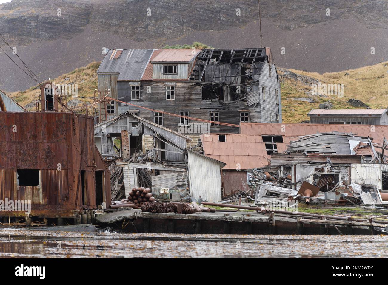 Leith Harbour - old, abandoned and largest of all seven whaling ...