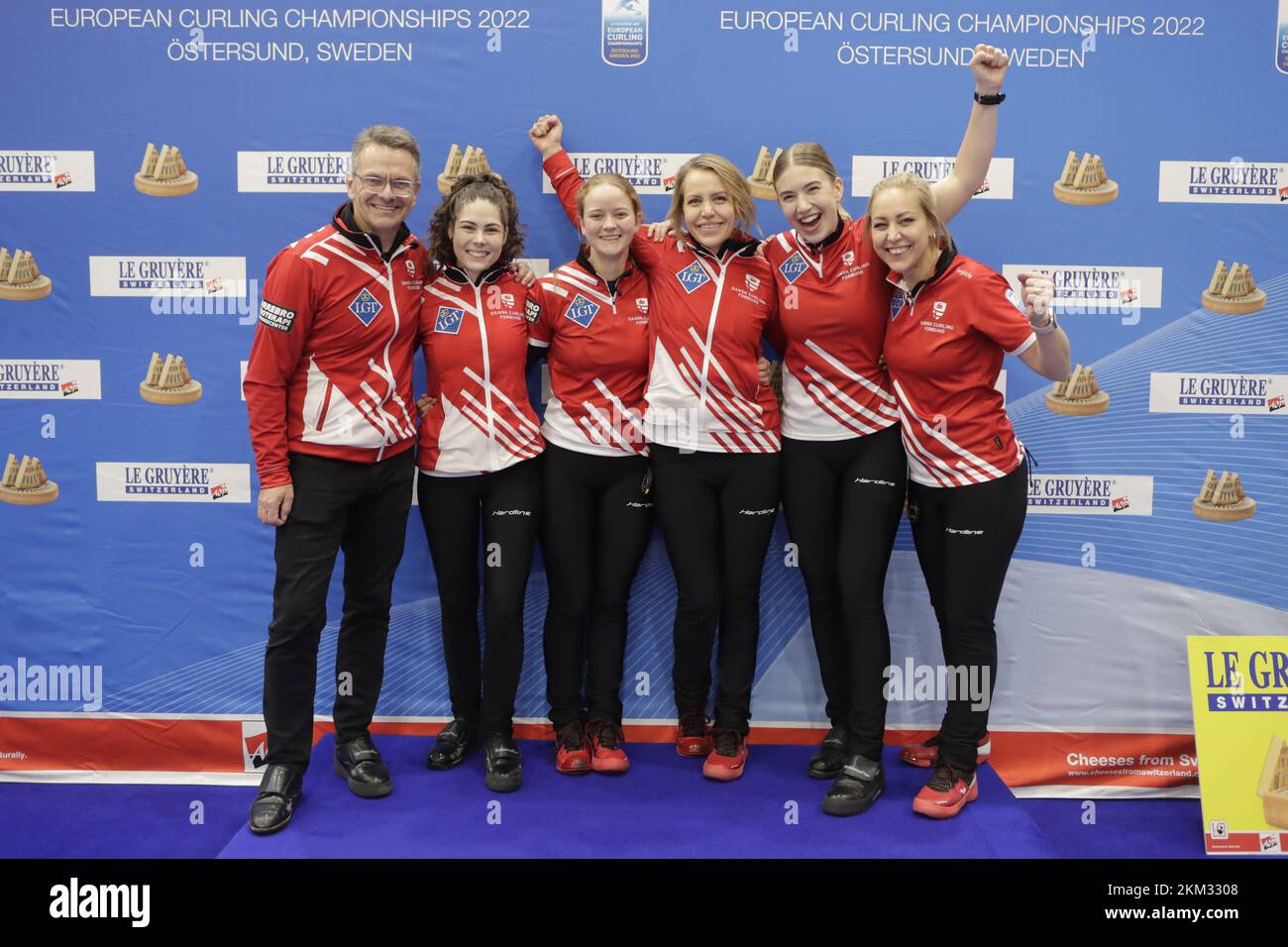 Ostersund, Sweden. 26th Nov, 2022. ÖSTERSUND 20221126 Denmark's coach ...