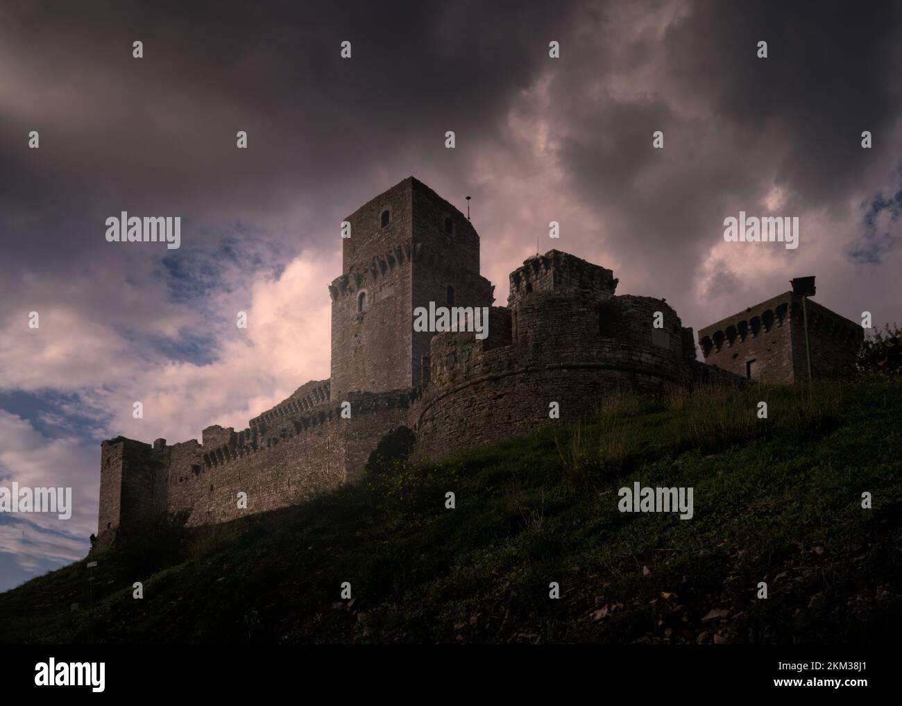 Assisi, umbry, Italy. castle of the holy city of Assisi Stock Photo - Alamy