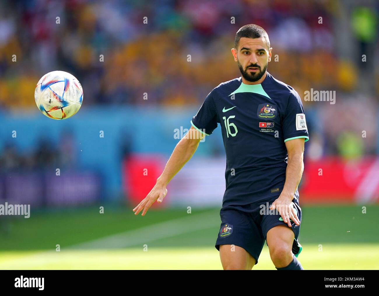 Australia's Aziz Behich during the FIFA World Cup Group D match at the ...