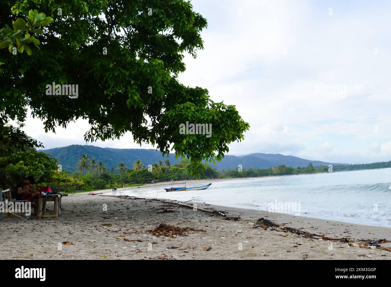 Daplangu Sumur Beach, Pandeglang, Indonesia – October 09, 2022 Stock ...