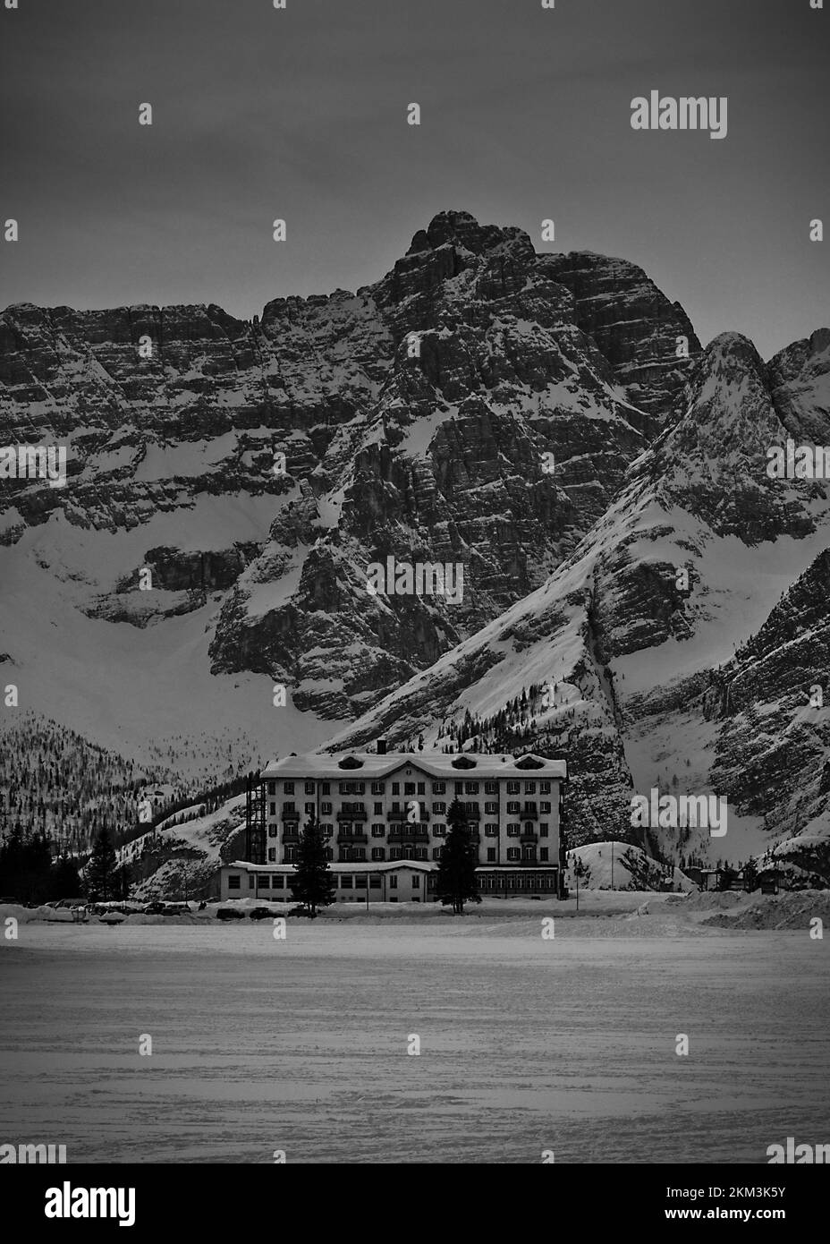 Scenic view lake during Black and White Stock Photos & Images - Alamy