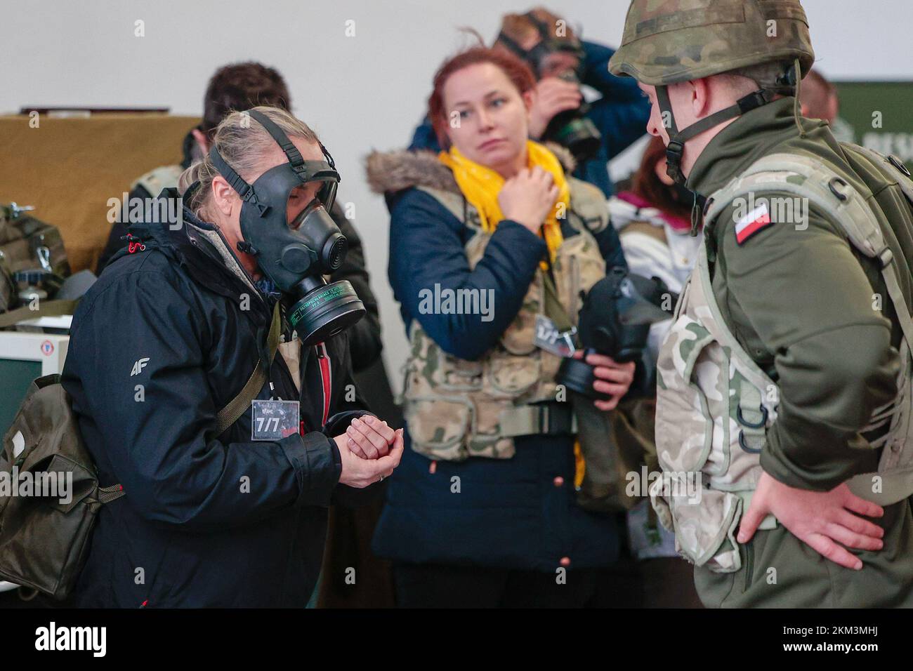 Wroclaw, Poland. 26th Nov, 2022. Military exercises for civilians were ...