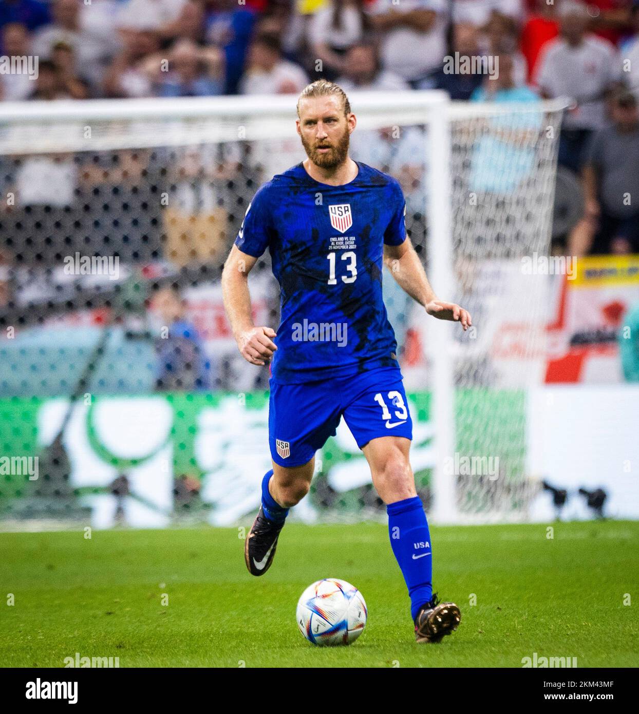Doha, Qatar. 25th Nov, 2022. Tim Ream (USA) England - USA World Cup ...