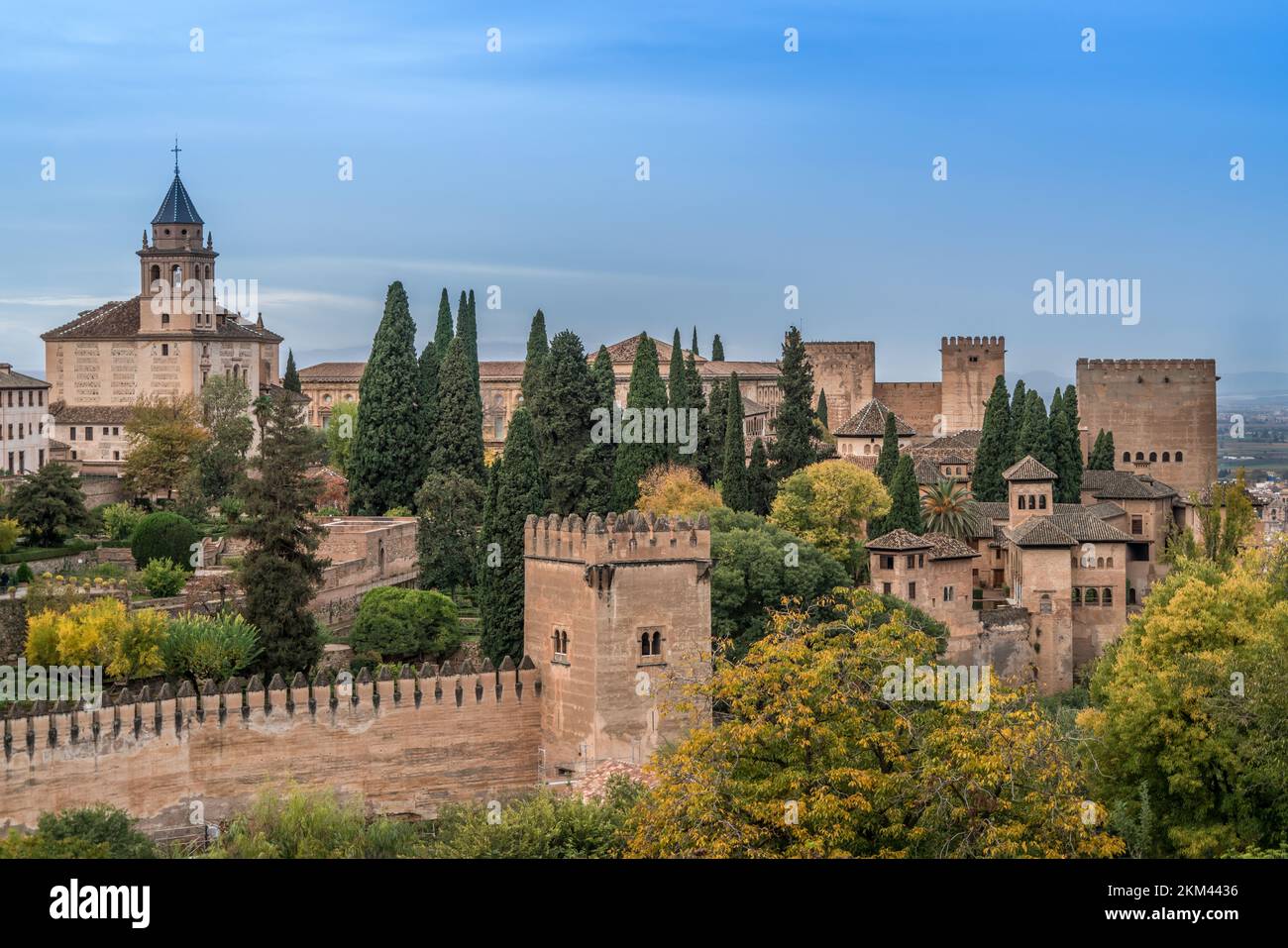Granada, Spain - November 22, 2022 : View of fortified buildings of ...