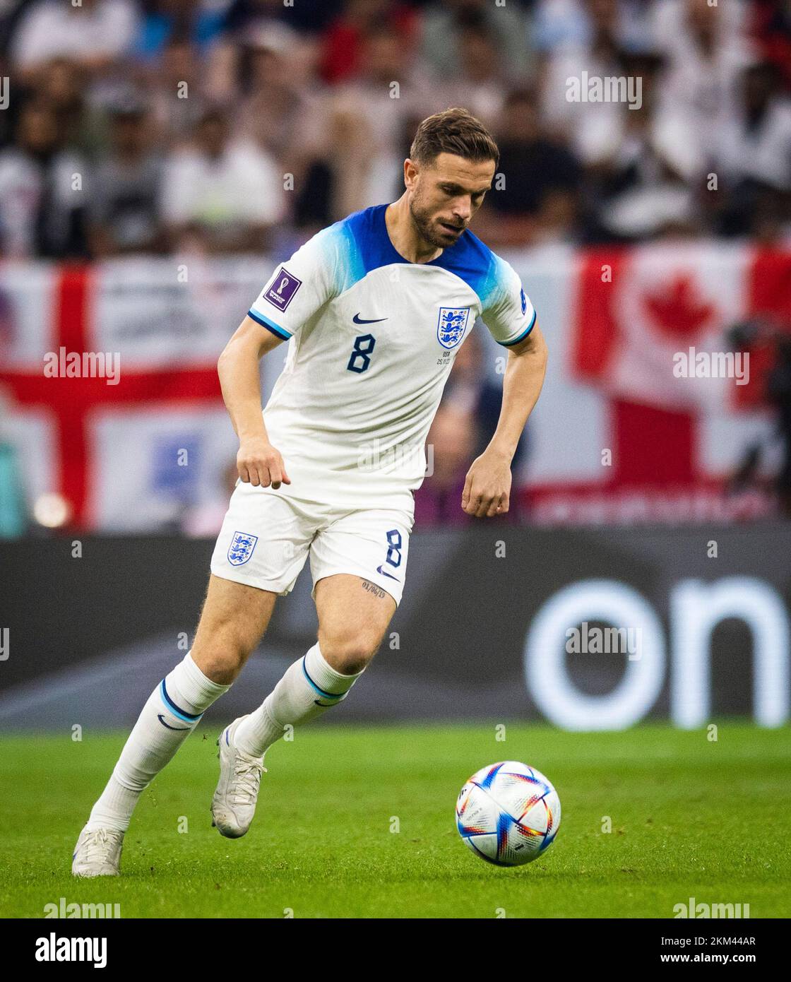 Doha, Qatar. 25th Nov, 2022. Jordan Henderson (England) England - USA ...