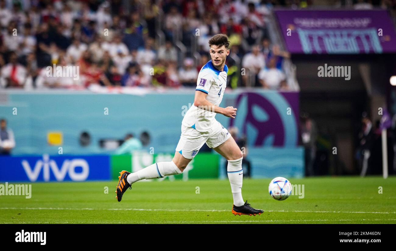 Doha, Qatar. 25th Nov, 2022. Declan Rice (England) England - USA World ...