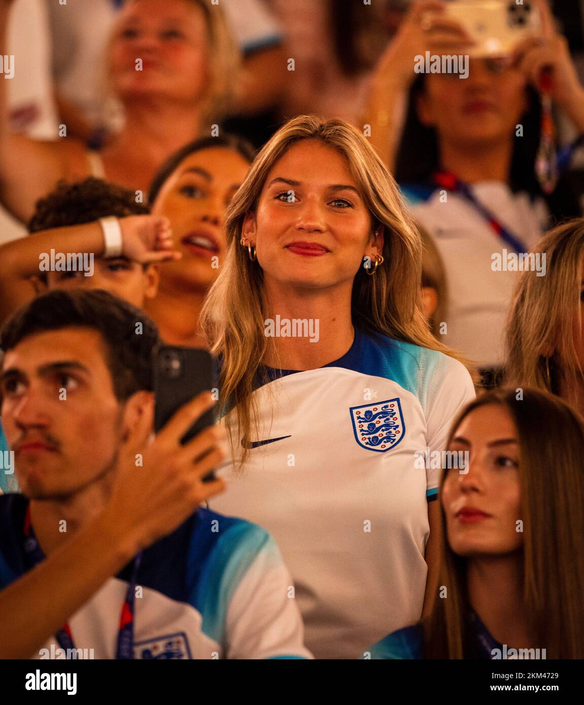 Doha, Qatar. 25th Nov, 2022. Eric Dier's fiancee Anna Modler England ...