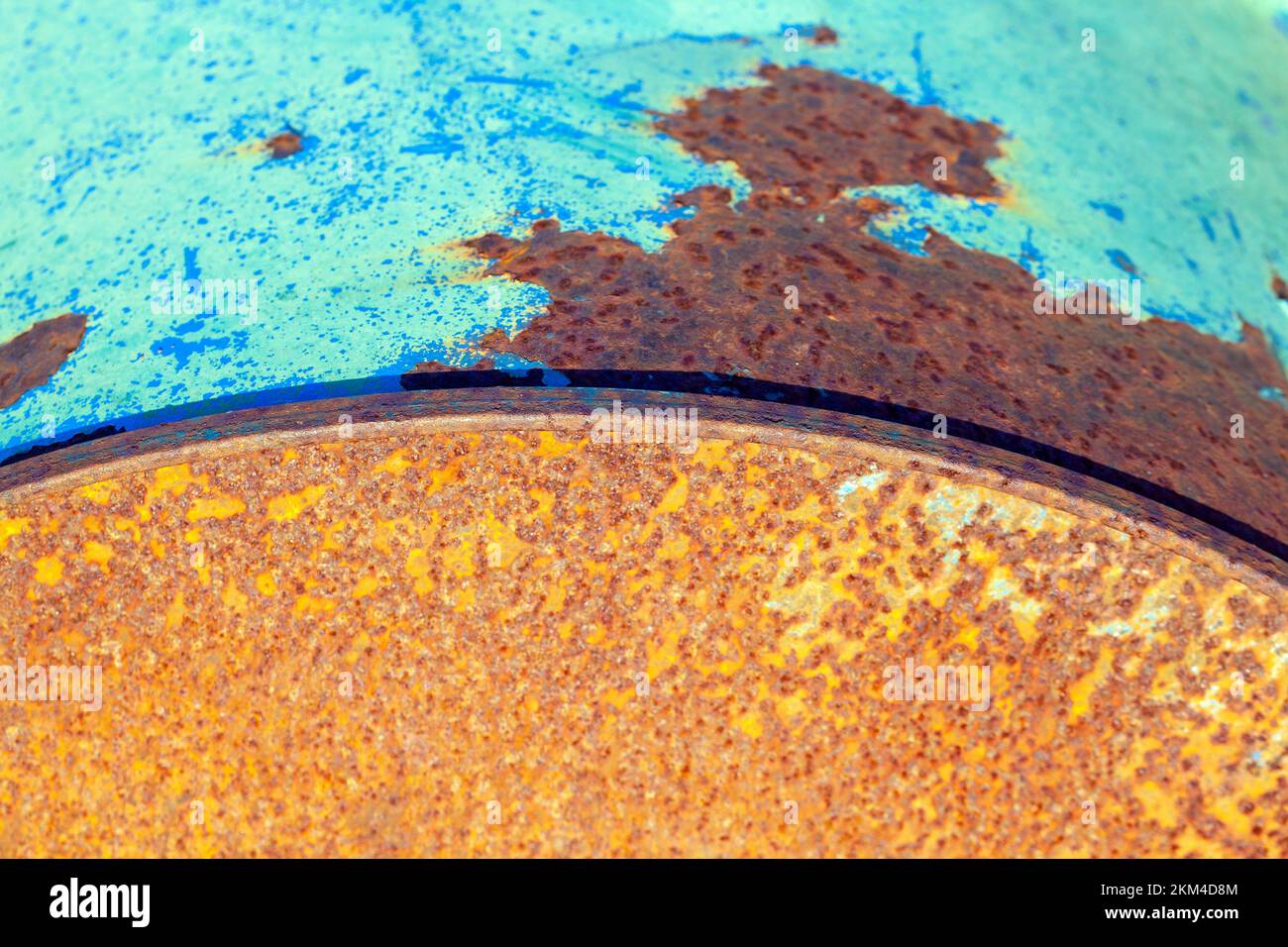 metal surfaces covered with rust and paint residues, metal surface ...