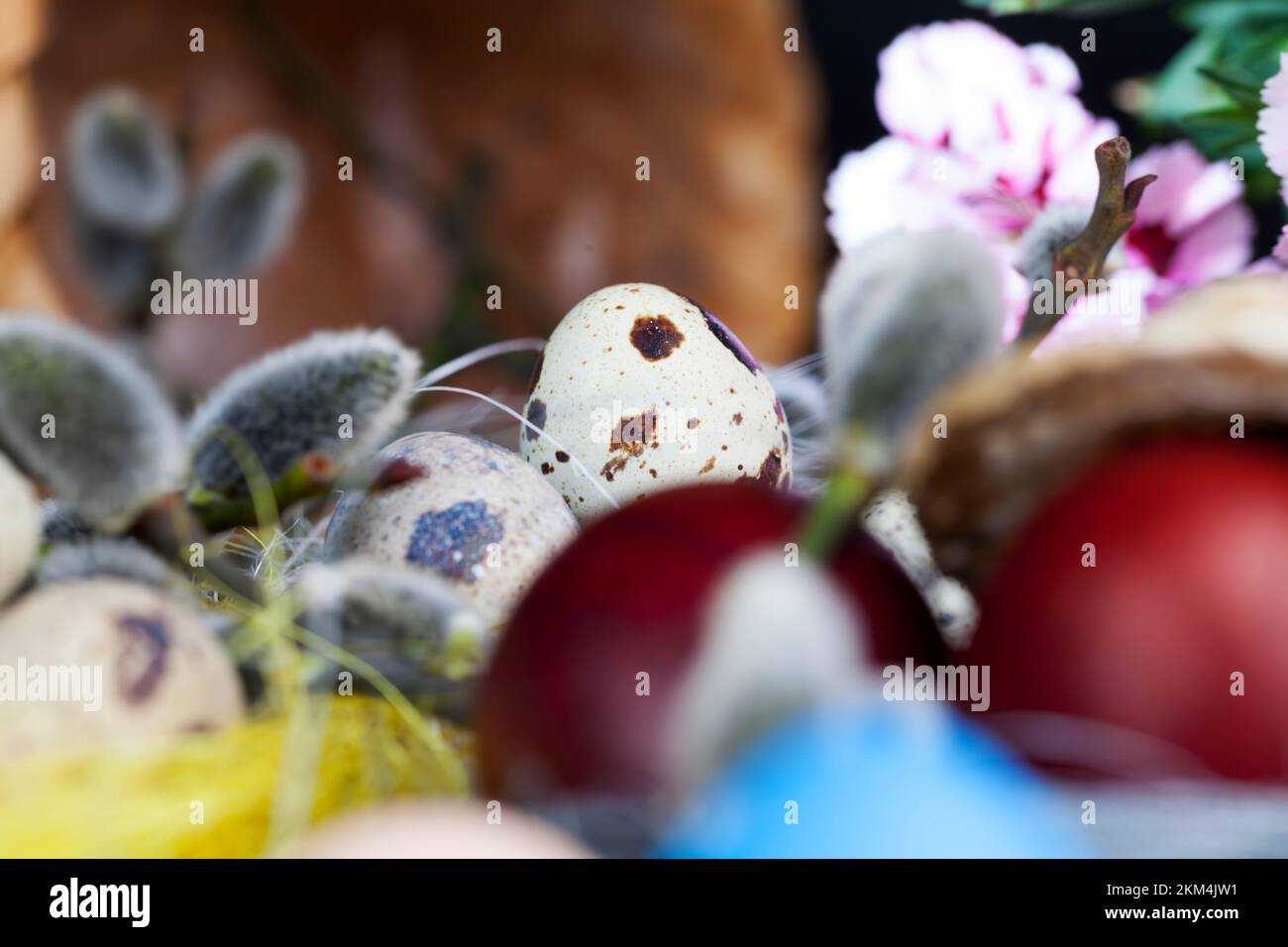 willow and other attributes of the Christian holiday prepared for the ...