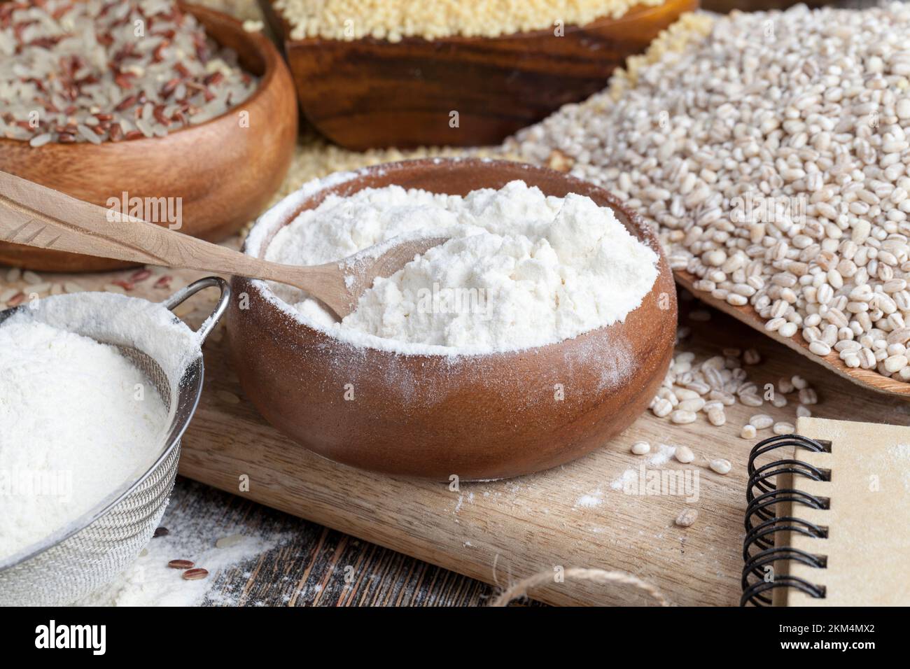 food for cooking breakfast or other type of food, raw, unprepared ...