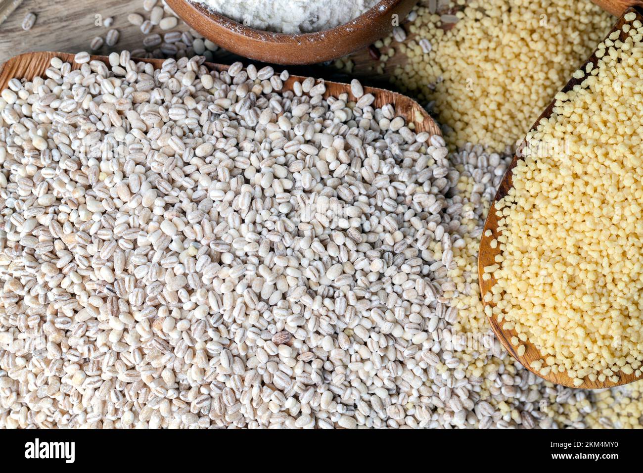 food for cooking breakfast or other type of food, raw, unprepared ...