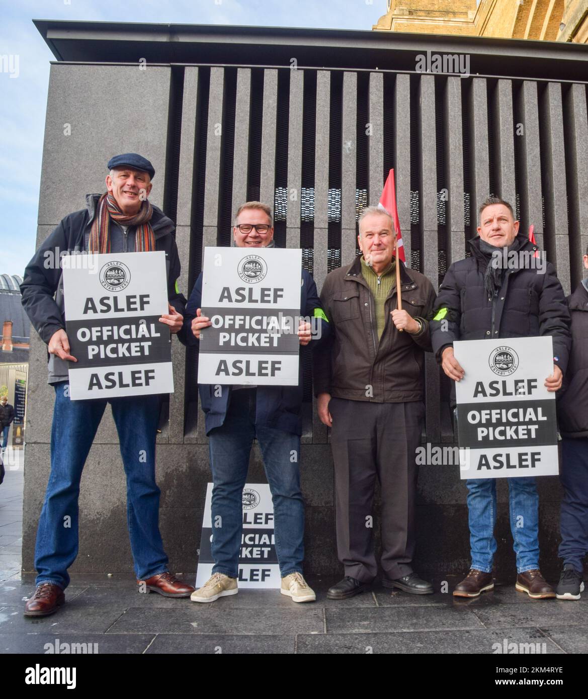 Members of ASLEF (Associated Society of Locomotive Engineers and ...