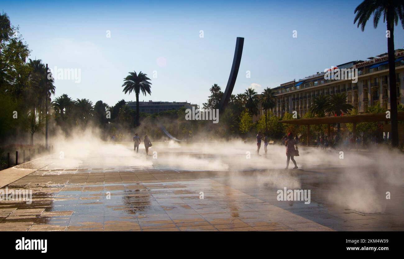 Place in the city of Nice on the French Riviera.Cote d'Azur.France ...