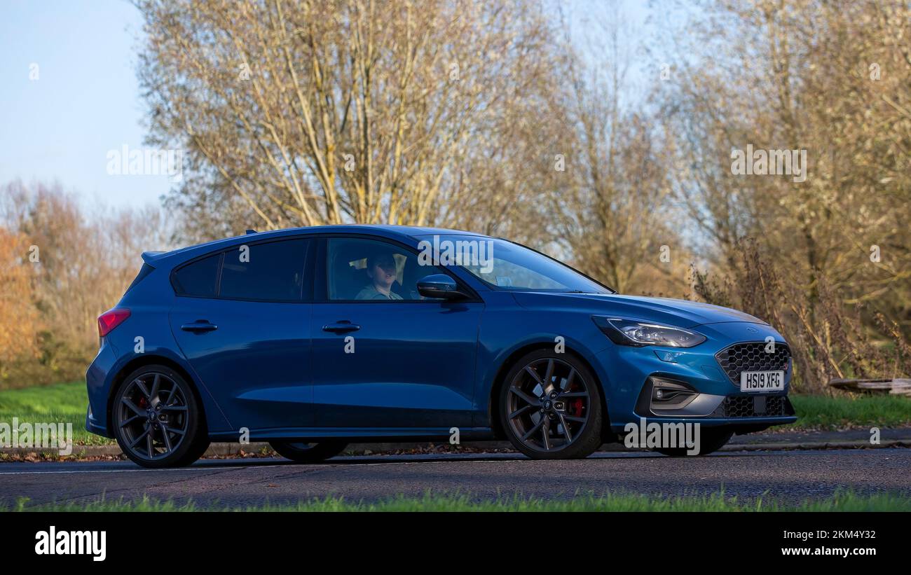 2019 blue Ford Focus ST car Stock Photo - Alamy