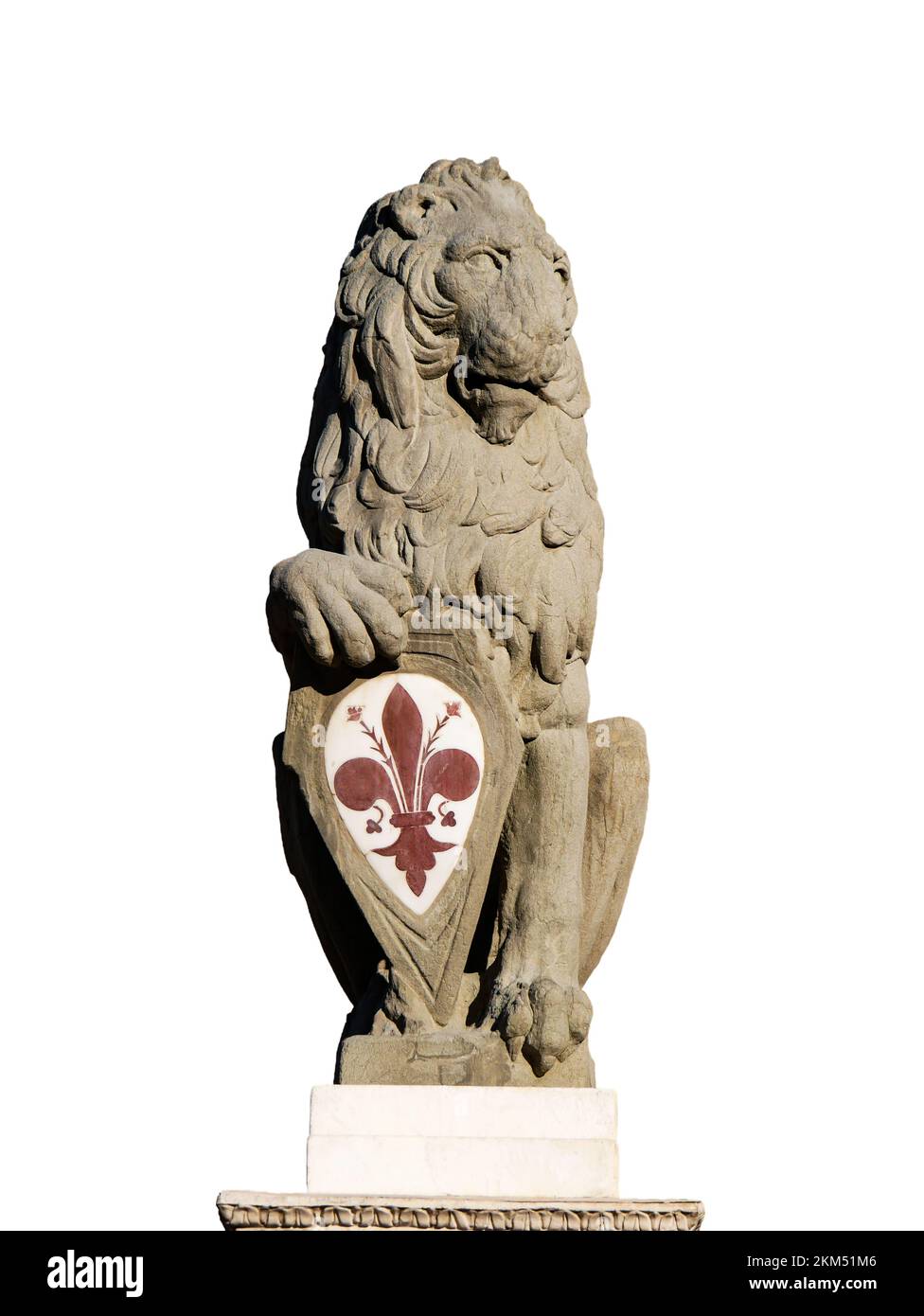 Lion Marzocco is a symbol of the florentine army, it is a work by Donatello Risale sculpted in ...