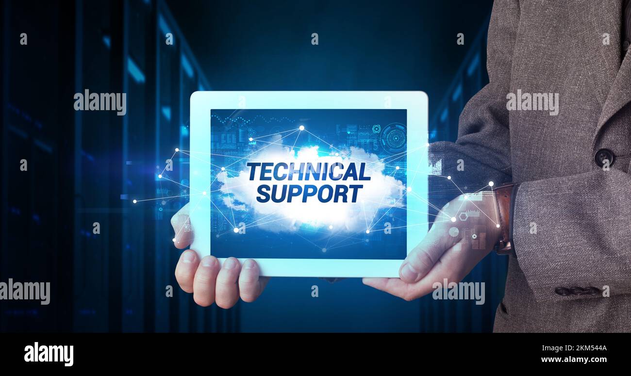 Person holding tablet, technology concept Stock Photo - Alamy