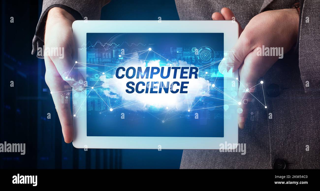 Person holding tablet, technology concept Stock Photo - Alamy