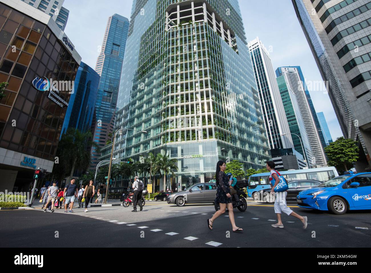 Singapore City, Singapore - September 08, 2019: At the end of the ...
