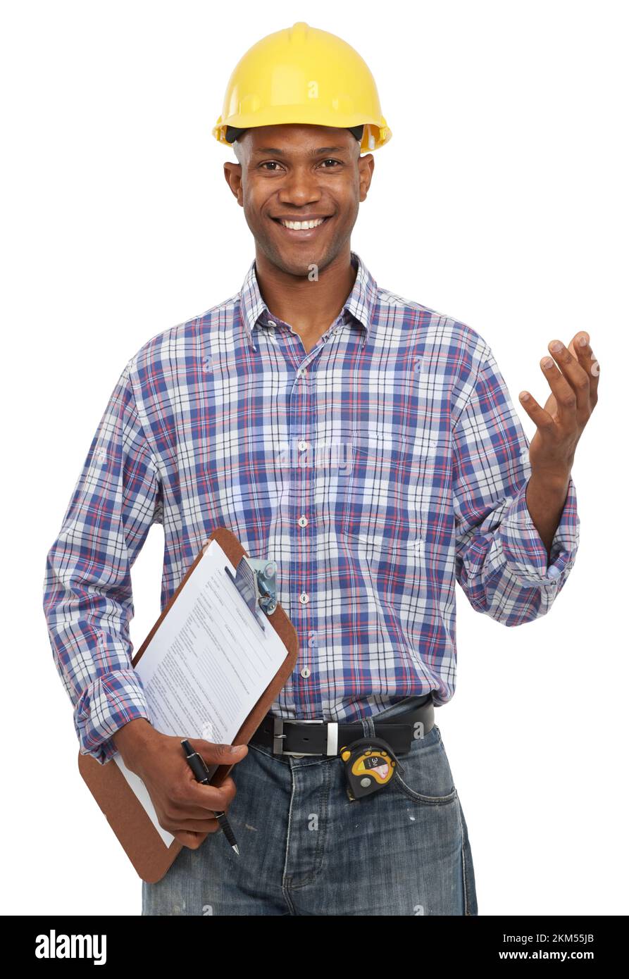 Portrait happy male construction hi-res stock photography and images ...