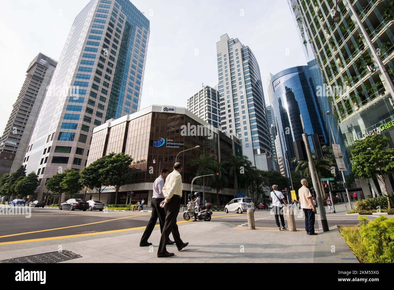 Singapore City, Singapore - September 08, 2019: At the end of the ...