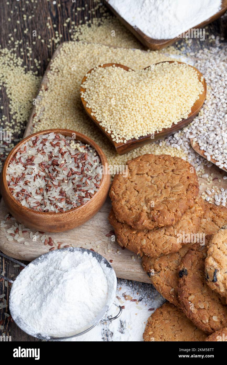oatmeal cookies with the addition of dried fruits and various types of ...