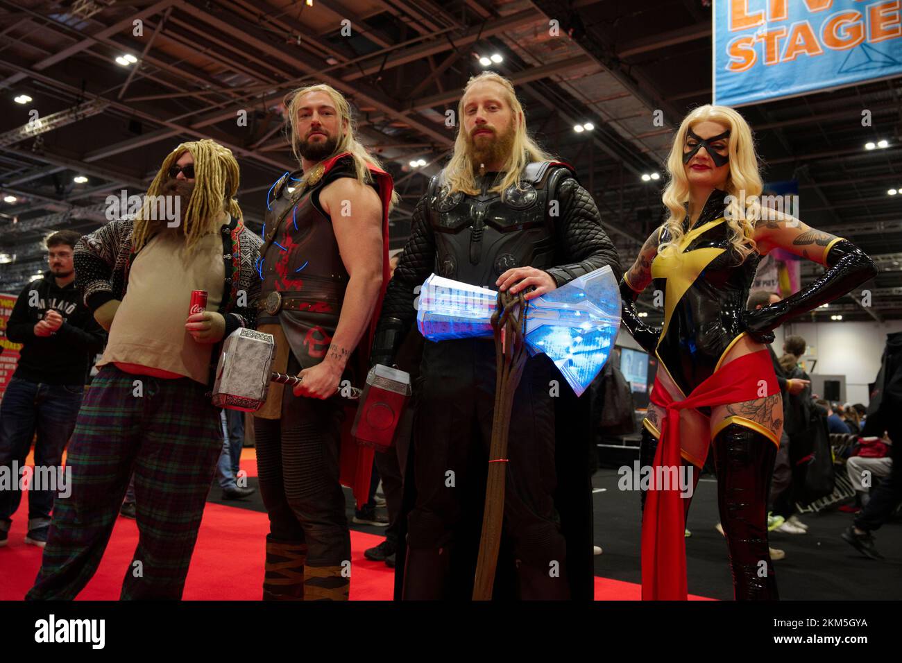 Thor cosplay at MCM Comic Con in London Stock Photo - Alamy