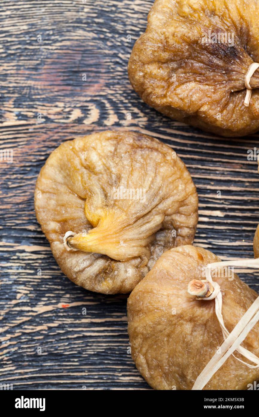 dried ripe and sweet yellow figs, figs dried naturally in the sun ...