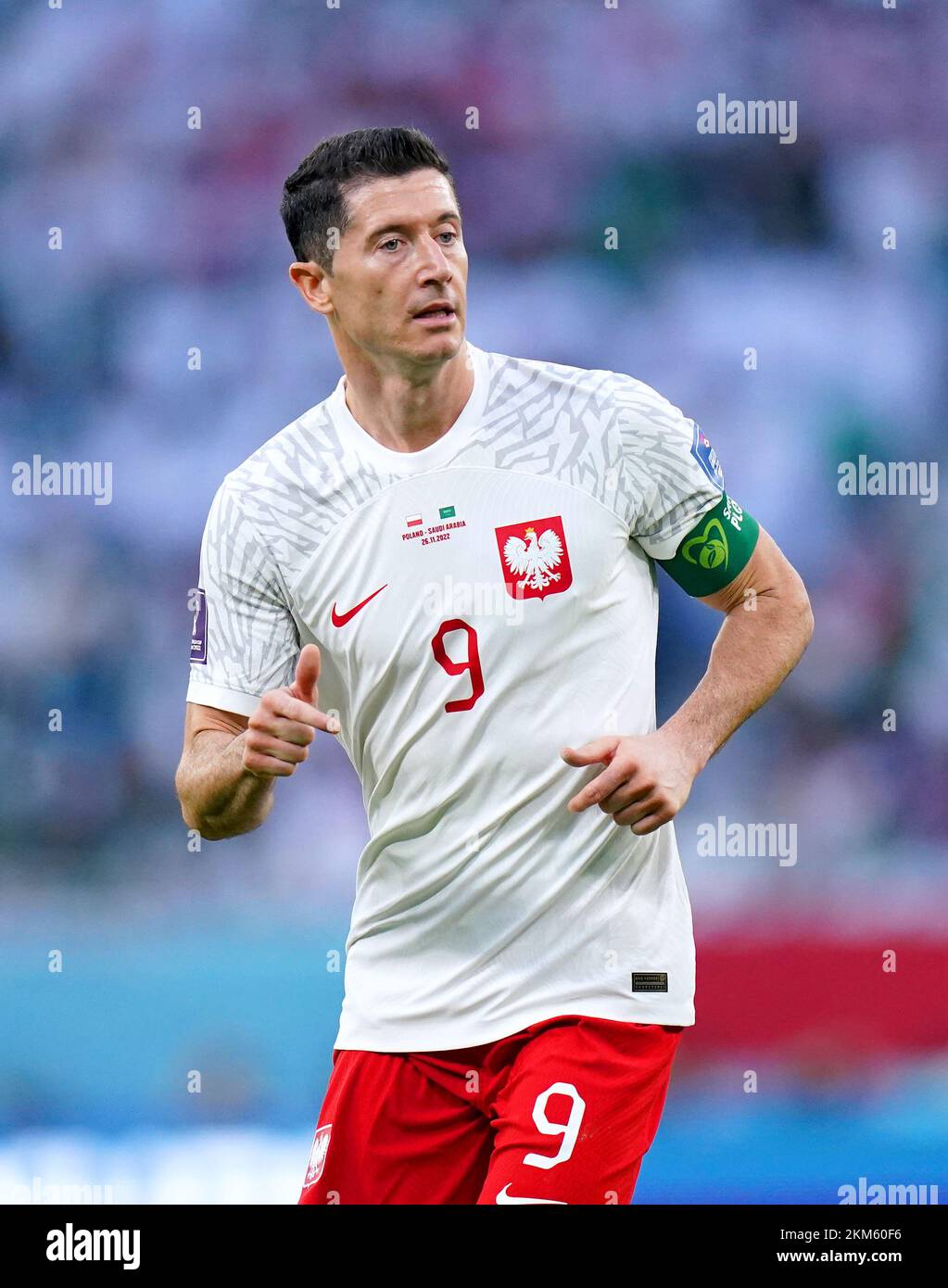 Poland's Robert Lewandowski during the FIFA World Cup Group C match at ...