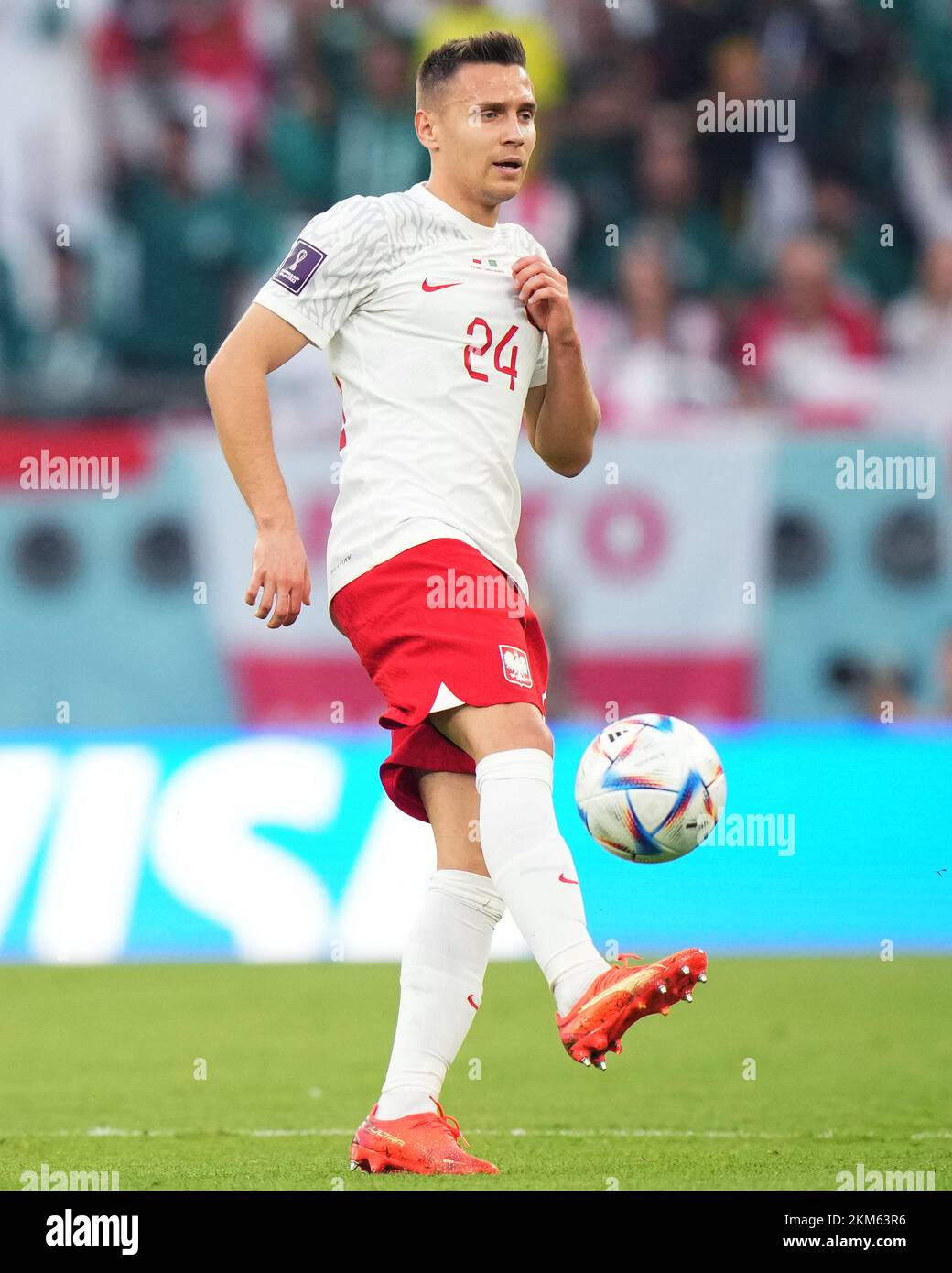 Doha, Qatar. 26th Nov, 2022. Przemyslaw Frankowski during the FIFA ...