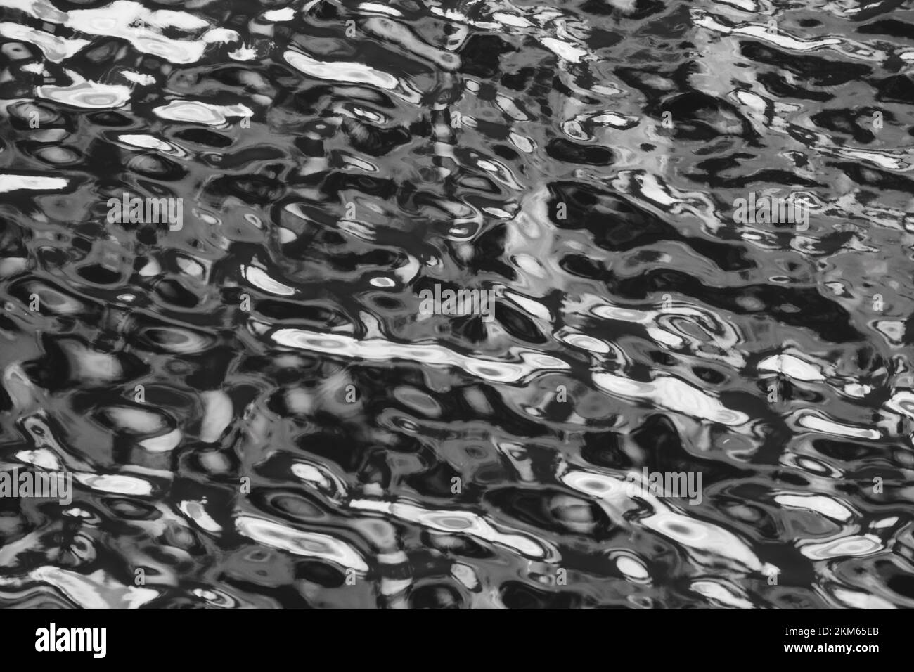 Light and shadows creating abstract patterns in the deep ocean Stock ...