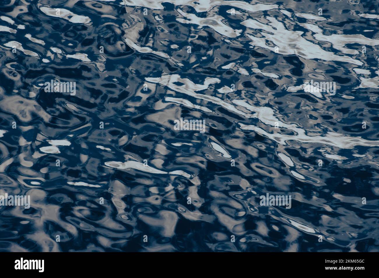 Light and shadows creating abstract patterns in the deep ocean Stock ...