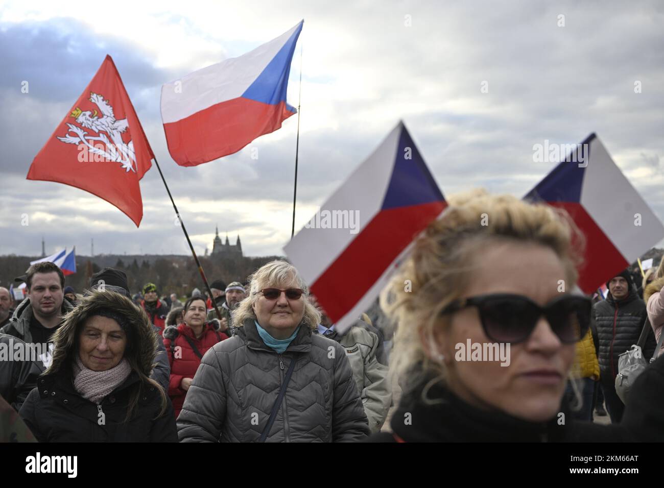Prague, Czech Republic. 26th Nov, 2022. Demonstration for low energy ...