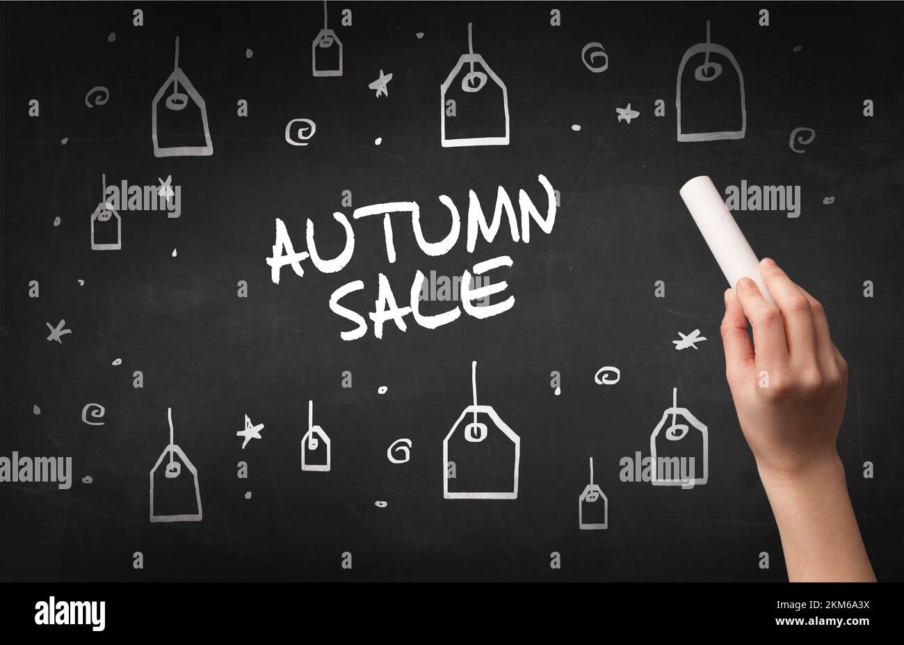 Hand drawing online shopping concept Stock Photo - Alamy