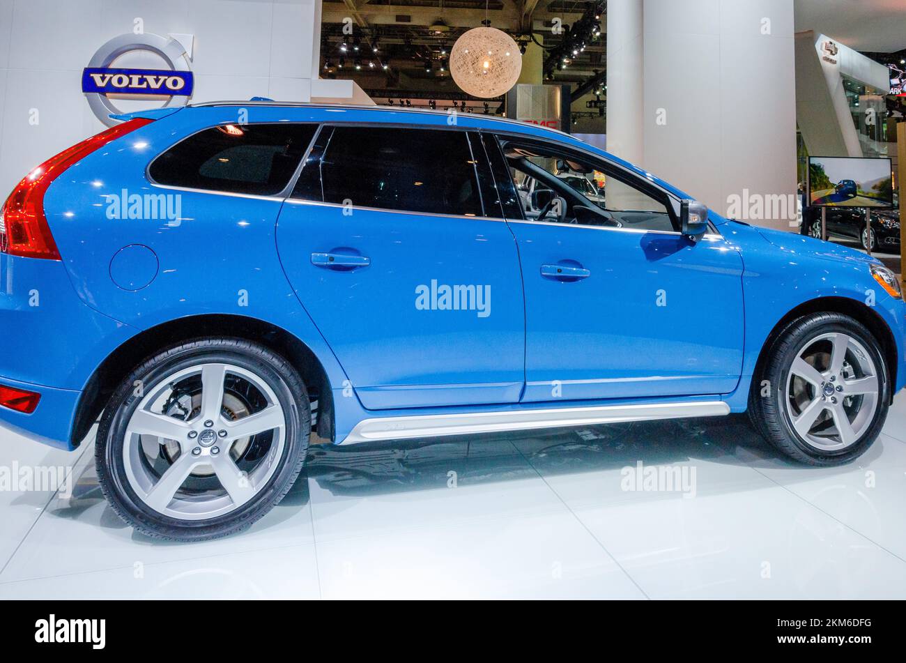 Volvo XC 60 blue car Stock Photo - Alamy