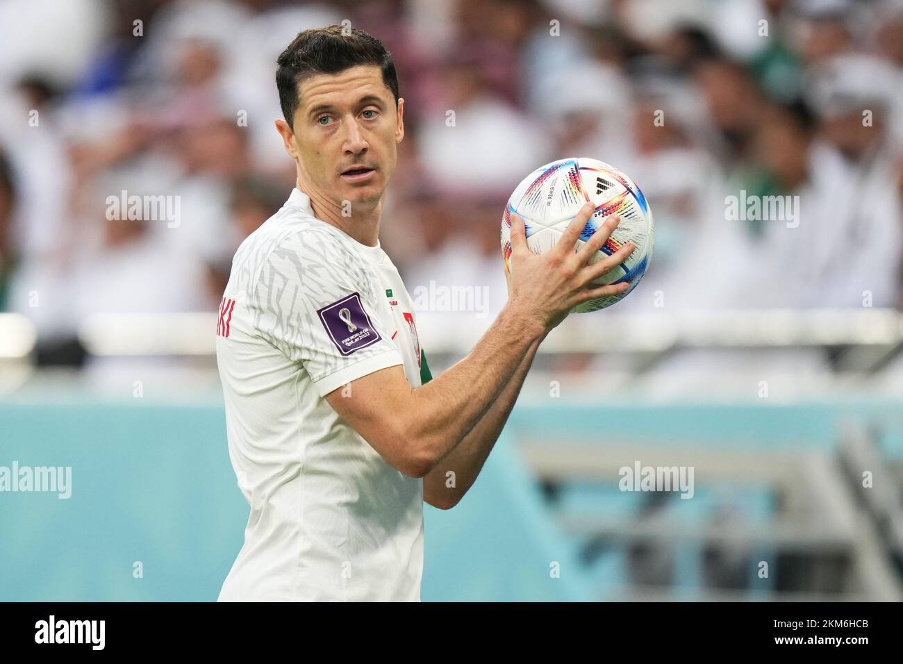 Robert Lewandowski during the FIFA World Cup, Qatar. , . in Doha, Qatar ...