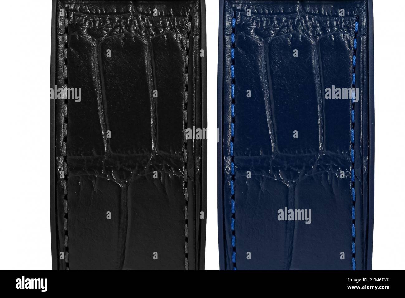 alligator skin watch strap. isolated on white background Stock Photo ...