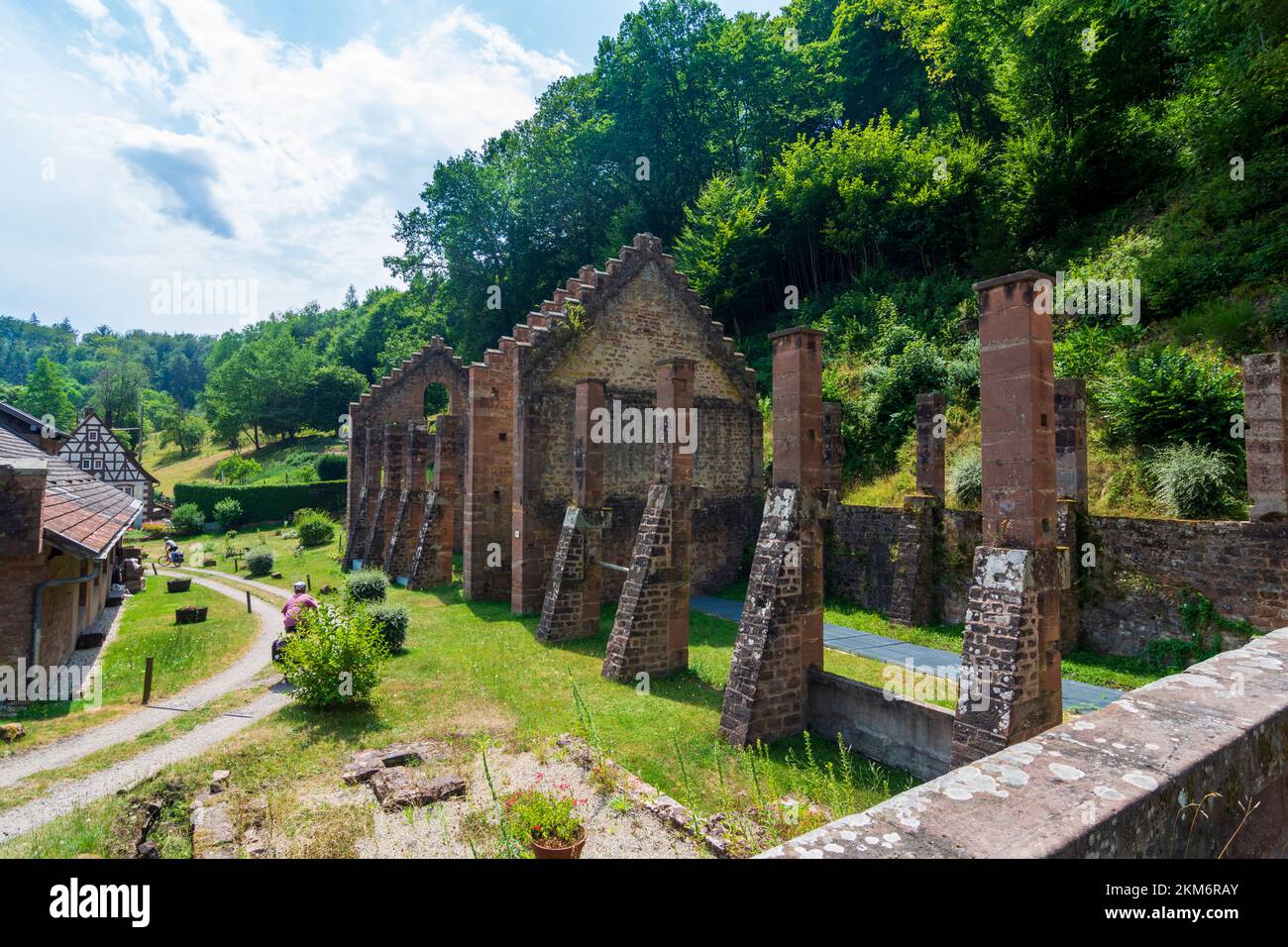 Former charcoal warehouses in jaegerthal in alsace elsass hi-res stock ...