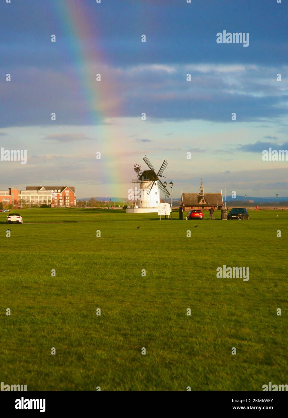 The famous windmill at Lytham St Annes in Lancashire, Europe Stock ...