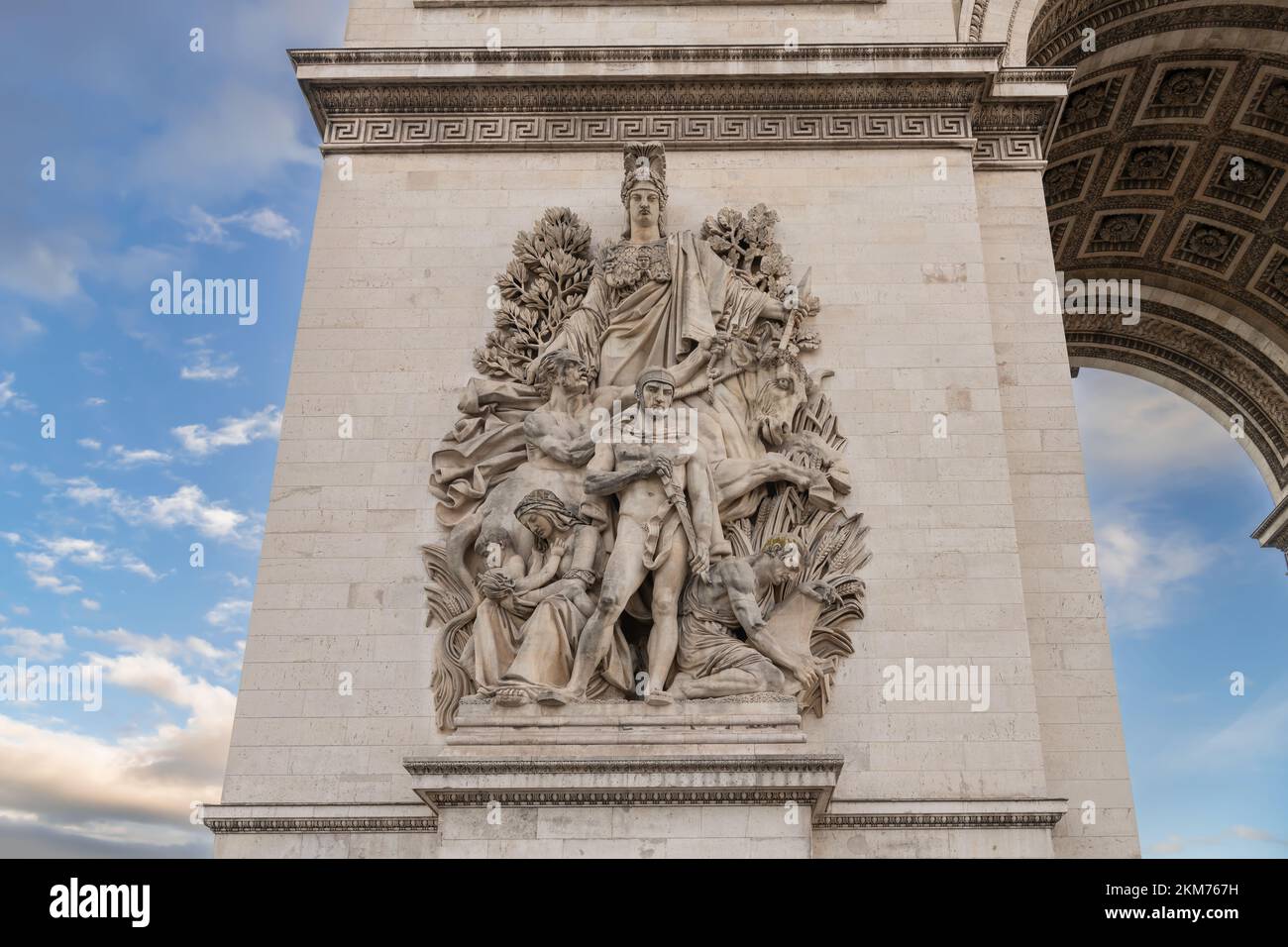 Statue Details La Paix de 1815 of the Arc de Triomphe de l'Étoile ...