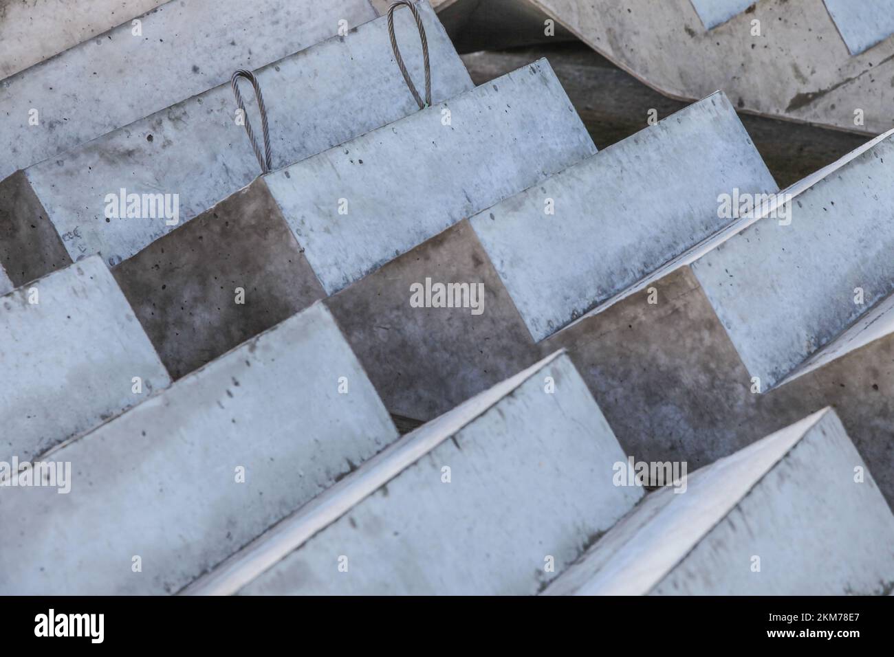Precast concrete stairs in element stock Stock Photo - Alamy