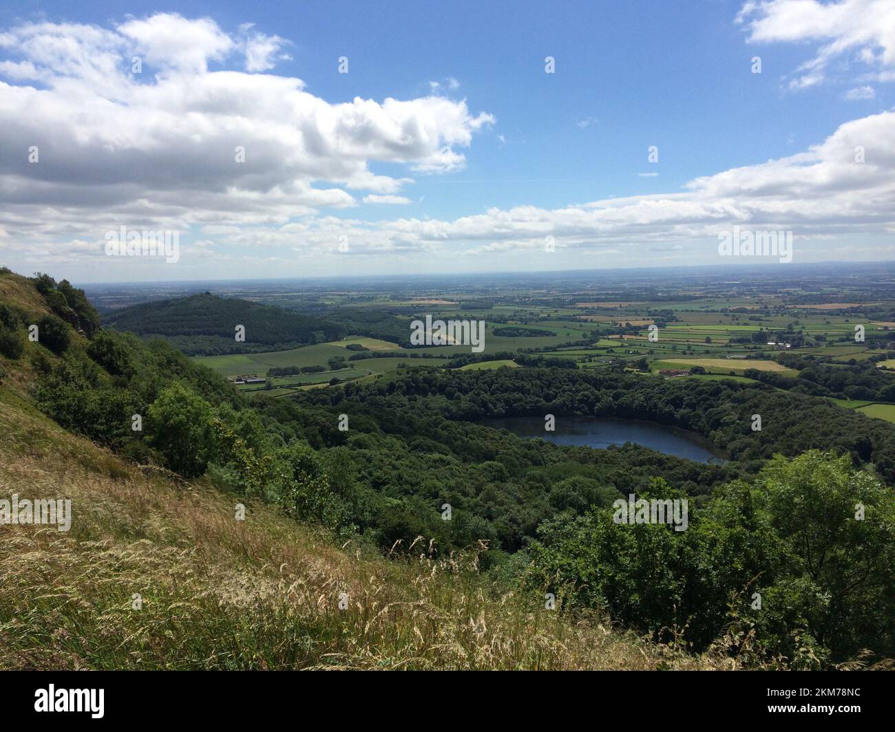 A green rural landscape on a sunny day Stock Photo - Alamy