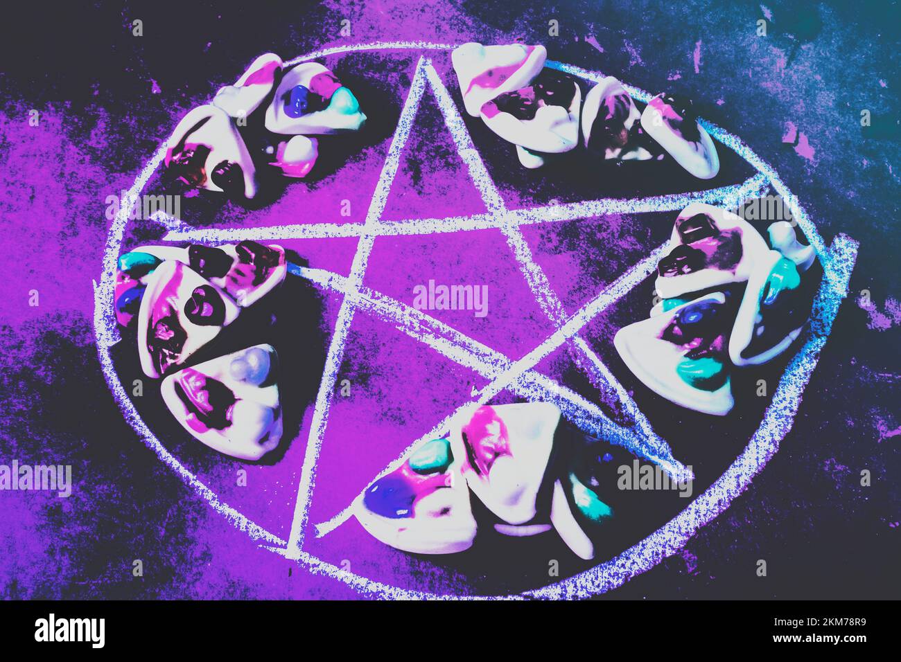 Dark forces still life in a paranormal occult practise of offerings in ...