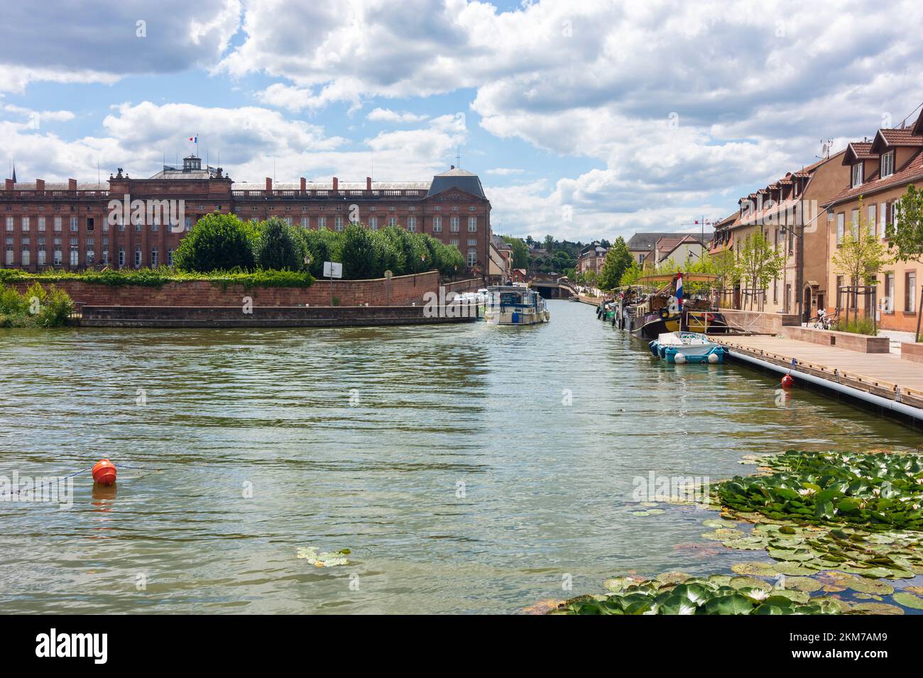 Saverne [Zabern, Zawere): Château des Rohan Castle, Canal de la Marne ...