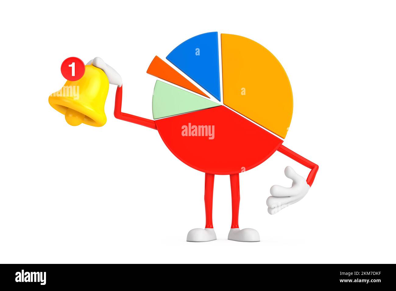 Info Graphics Business Pie Chart Character Person witn Cartoon Social ...