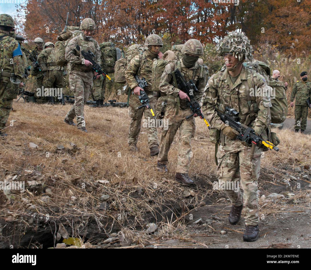 Shinto, Japan. 26th Nov, 2022. Soldiers of British Army 's 1st Royal ...
